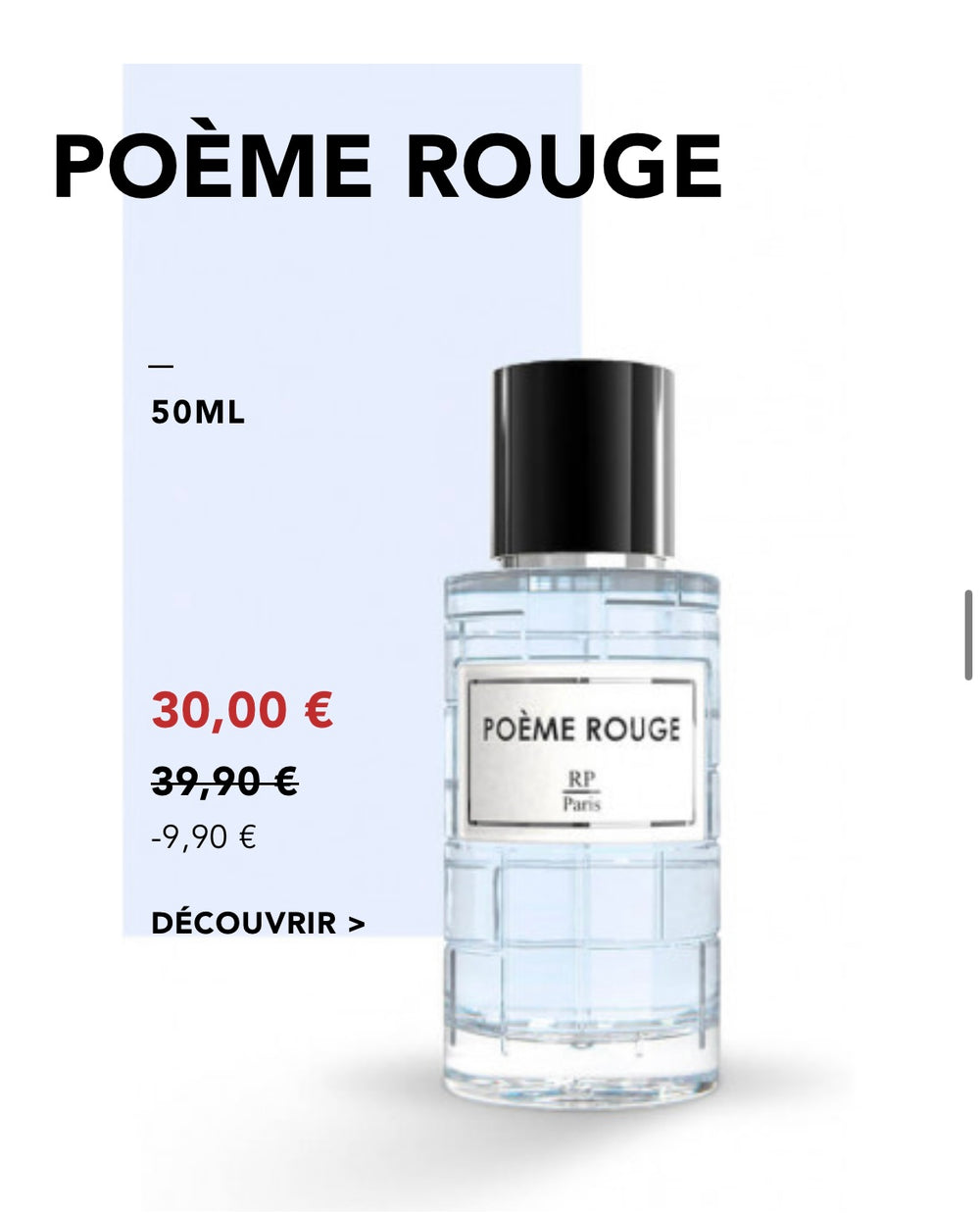 PARFUMS POEME ROUGE 50ML